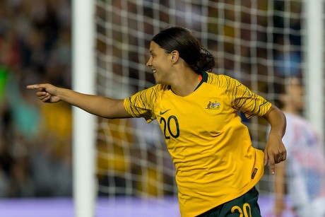 Australian Forward Samantha Kerr 20 Celebrates Editorial Stock Photo ...
