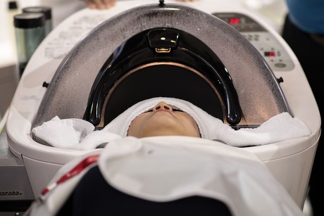Woman Has Her Hair Washed By Editorial Stock Photo - Stock Image ...