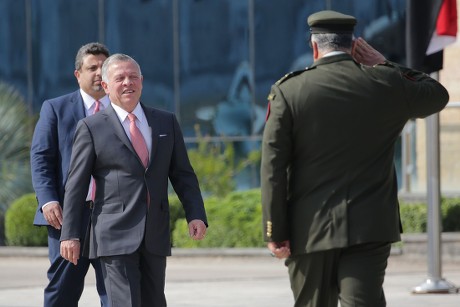 Jordan King Abdullah Ii L Welcomed Editorial Stock Photo - Stock Image ...