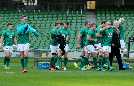 Ireland Rugby Captain's Run, Aviva Stadium, Dublin - 16 Nov 2018 Stock ...
