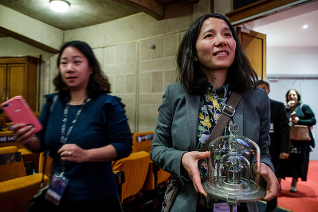 Chinese Physicist Hao Fang R Holds Editorial Stock Photo - Stock Image ...