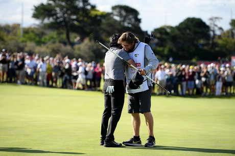 Abraham Ancer Mexico Embraces His Caddy Editorial Stock Photo - Stock ...