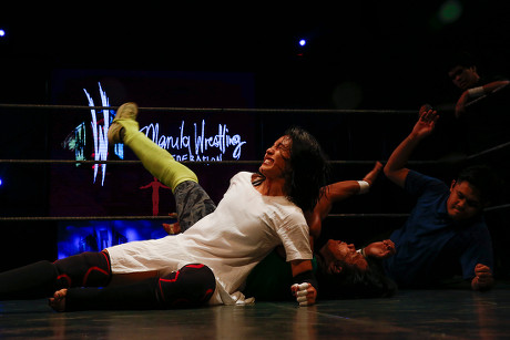 Wrestlers Mystery Lady L Fabio Makisig Editorial Stock Photo - Stock ...