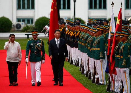 Philippine President Rodrigo Duterte L Salutes Editorial Stock Photo ...