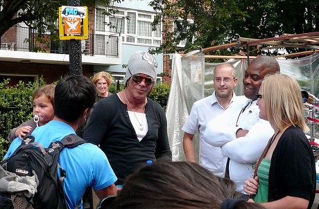 Actor Mickey Rourke Surrounded By Fans Editorial Stock Photo - Stock ...