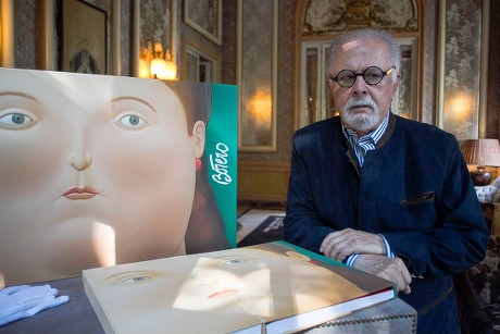 Fernando Botero Photographed One His Paintings Editorial Stock Photo ...
