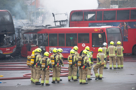 Eleven Buses Have Gone Flames More Editorial Stock Photo - Stock Image ...