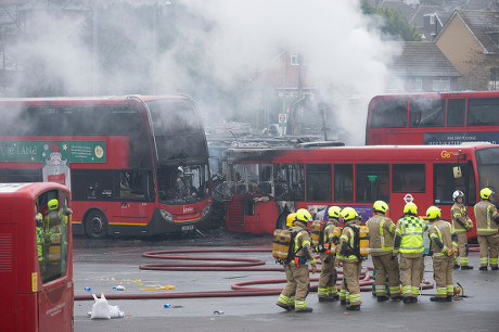 Eleven Buses Have Gone Flames More Editorial Stock Photo - Stock Image ...