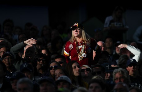 Washington Redskins Fan Looks On Stands Editorial Stock Photo - Stock ...