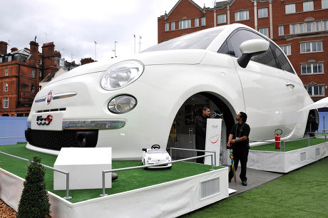 Giant Fiat 500 C Convertible Editorial Stock Photo - Stock Image ...