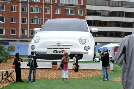 Giant Fiat 500 C Convertible Editorial Stock Photo - Stock Image ...