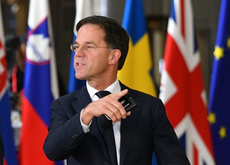Dutch Prime Minister Mark Rutte Arrives Editorial Stock Photo - Stock ...