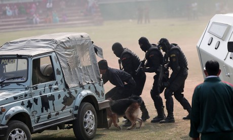 Kolkata Police Commandos Perform Mock Anti Editorial Stock Photo ...