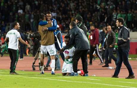 Players Raja Club Athletic Celebrate Goal Editorial Stock Photo - Stock ...