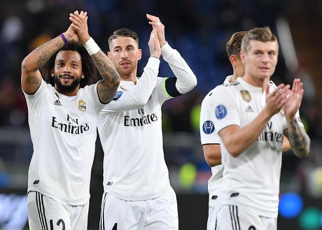 Real Madrids Players Celebrate After Winning Editorial Stock Photo ...