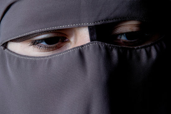 Muslim Woman Pictured Wearing Burka Editorial Stock Photo - Stock Image ...
