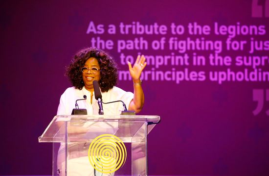 Ms Oprah Winfrey Talks During Isthunzi Editorial Stock Photo - Stock ...