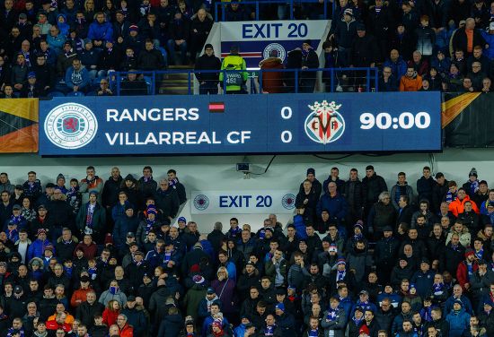 Ibrox Scoreboard Reads 00 After 90 Editorial Stock Photo - Stock Image ...