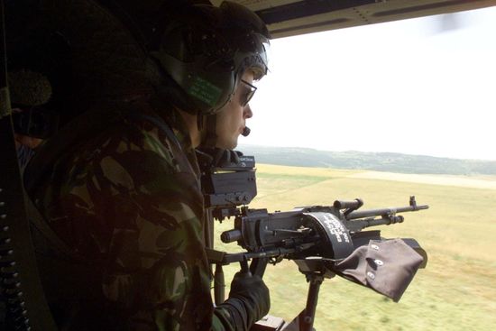 British Army Gunner On Board Puma Editorial Stock Photo - Stock Image ...