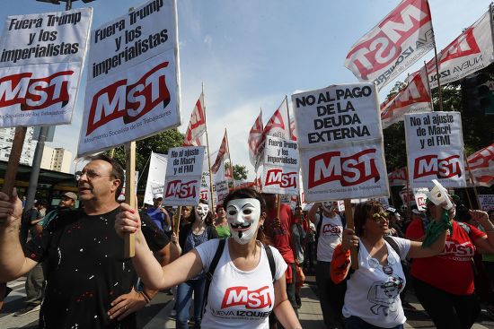 Supporters Landless Workers Movement Mst Participate Editorial Stock ...