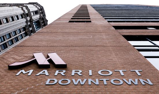 Marriott Hotel Sign New York New Editorial Stock Photo - Stock Image ...