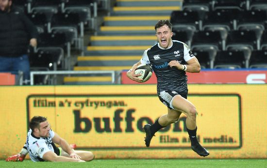 Luke Morgan Ospreys Scores His Third Editorial Stock Photo - Stock ...