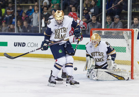 Notre Dame Goaltender Cale Morris 32 Editorial Stock Photo - Stock ...