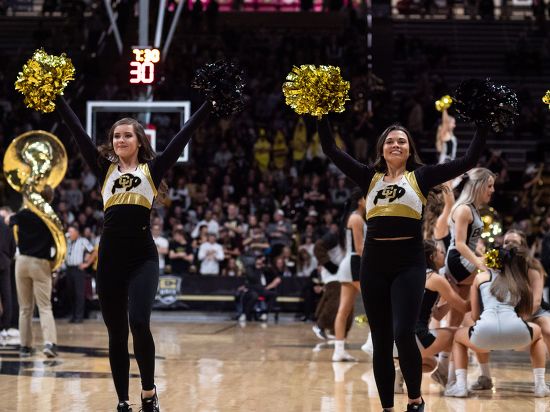 Colorado Buffalo Cheerleaders Perform Routine Before Editorial Stock ...
