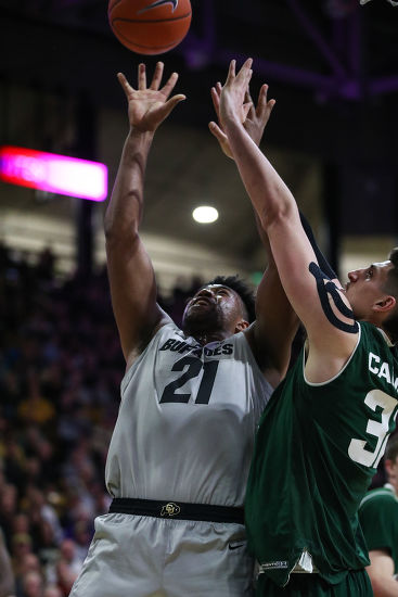 Colorado Buffaloes Forward Evan Battey 21 Editorial Stock Photo - Stock ...