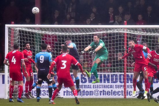 Woking Goalkeeper Craig Ross 1 Makes Editorial Stock Photo - Stock ...