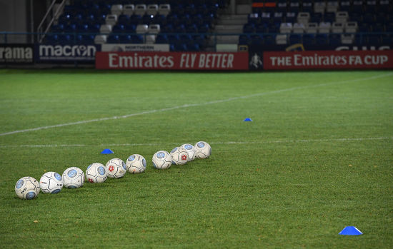 Footballs On Pitch Before Kick Off Editorial Stock Photo - Stock Image ...