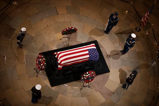 Casket Containing Body Former Us President Editorial Stock Photo ...