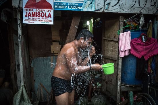 Resident Slum Area Takes Bath Front Editorial Stock Photo - Stock Image ...