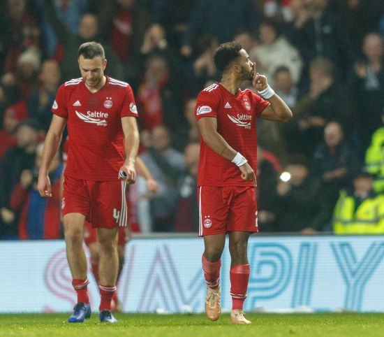 Shay Logan Aberdeen Gestures Rangers Fans Editorial Stock Photo - Stock ...