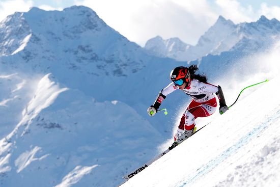 Stephanie Brunner Austria Action During Womens Editorial Stock Photo ...