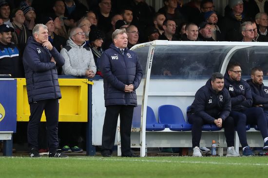 Afc Wimbledon Manager Wally Downes Afc Editorial Stock Photo - Stock ...