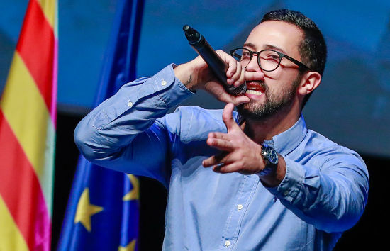 Spanish Rapper Valtonyc Sing During Ceremony Editorial Stock Photo ...