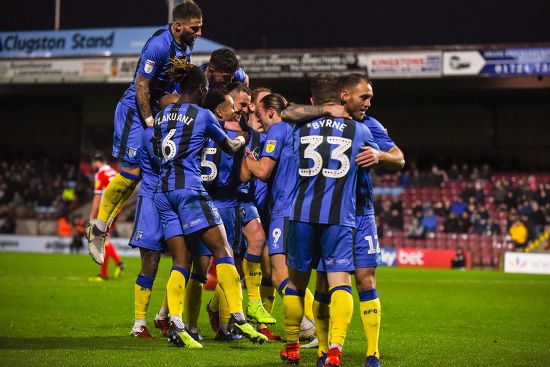 Gillingham Team Celebrate Their Second Goal Editorial Stock Photo ...
