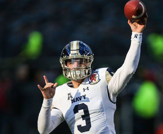 Navy Midshipmen Quarterback Jacob Harrison 3 Editorial Stock Photo ...