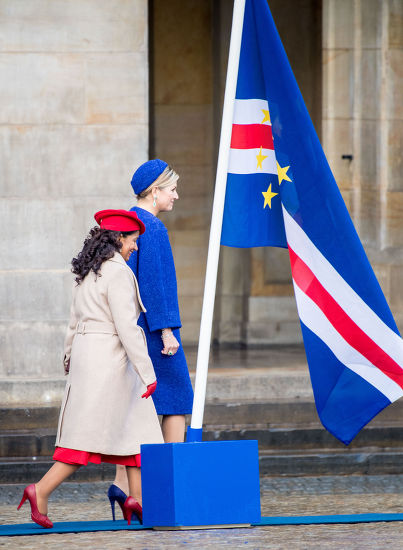 Queen Maxima Ligia Fonseca During Welcome Editorial Stock Photo - Stock ...