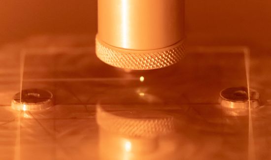 Ultrashort Pulsed Laser Cutting Glass Sheet Editorial Stock Photo ...