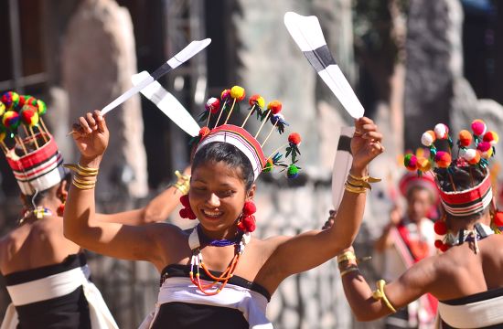 Naga Tribesman Zeliang Tribe Performs On Editorial Stock Photo - Stock ...