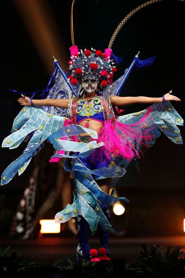 Miss China Qin Meisu Poses Her Editorial Stock Photo - Stock Image ...