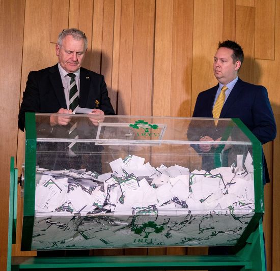 Irfu President Ian Mcilrath Cathal Kelly Editorial Stock Photo - Stock ...