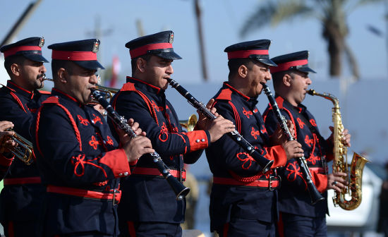 Iraqi Military Band Perform During Military Editorial Stock Photo ...