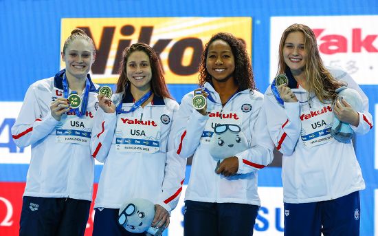 Members Us Relay Team Pose Their Editorial Stock Photo - Stock Image ...