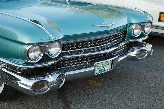 Front View American Vintage Car Cadillac Editorial Stock Photo - Stock ...