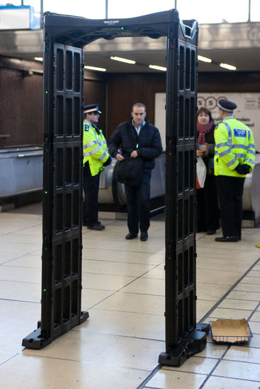 Metropolitan Police Portable Metal Detector Editorial Stock Photo ...