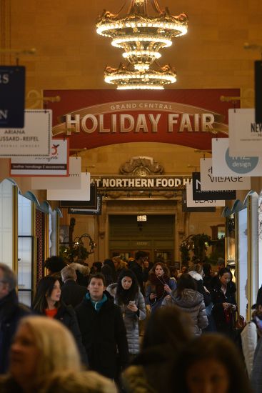 Grand Central Holiday Fair Located Vanderbuilt Editorial Stock Photo ...