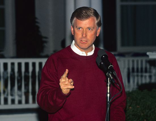 Vicepresident James Danforth Dan Quayle United Editorial Stock Photo ...